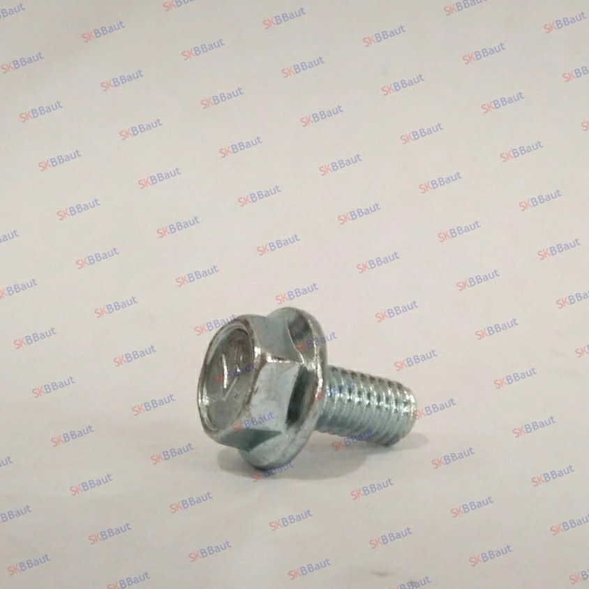 Jual Baut Topi Baut Flange M6x12mm / Flange Bolt M6x12mm | Shopee Indonesia