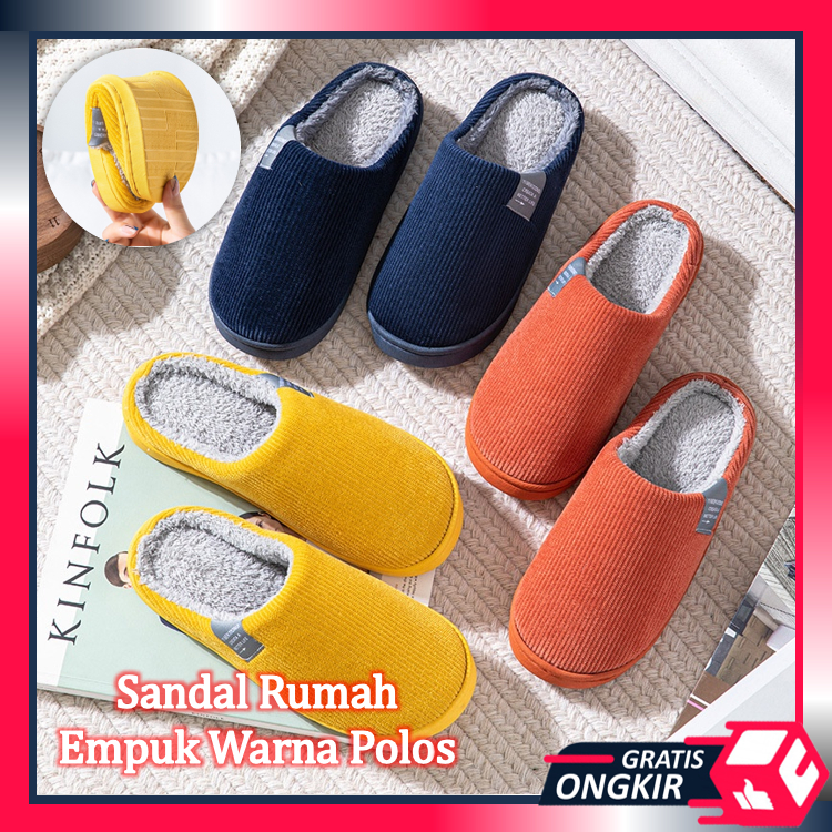 Jual Gratis Ongkir - S5631 Sandal Selop Rumah Empuk Warna Polos/ Sandal ...