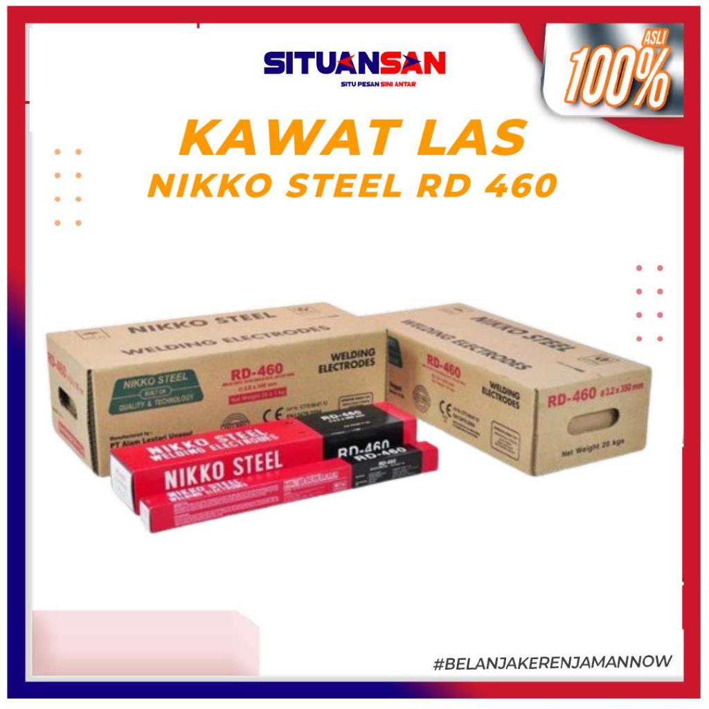 Jual Kawat Las RD 460 Welding Electrode AWS E6013 5kg NIKKO STEEL ...