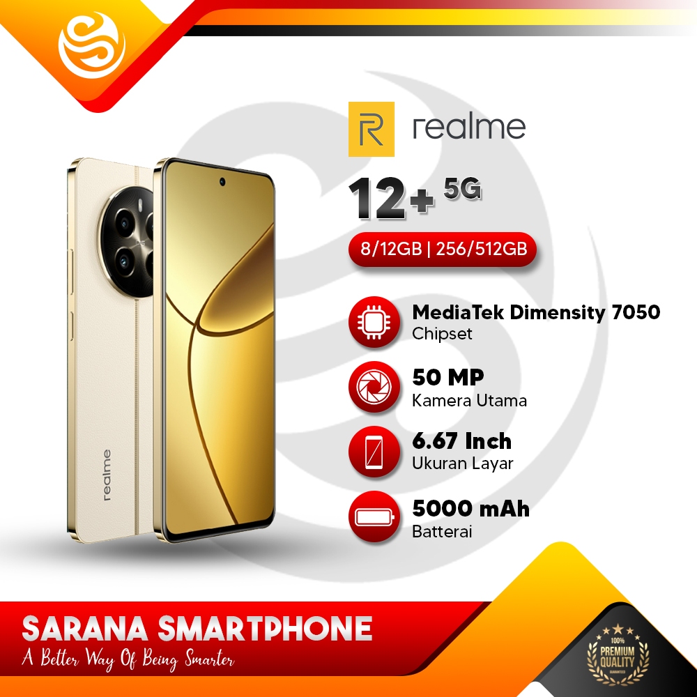 Jual Realme 12 Plus [RAM 8GB+8GB 256GB | 12GB+12GB 512GB] Sony LYT-600 ...