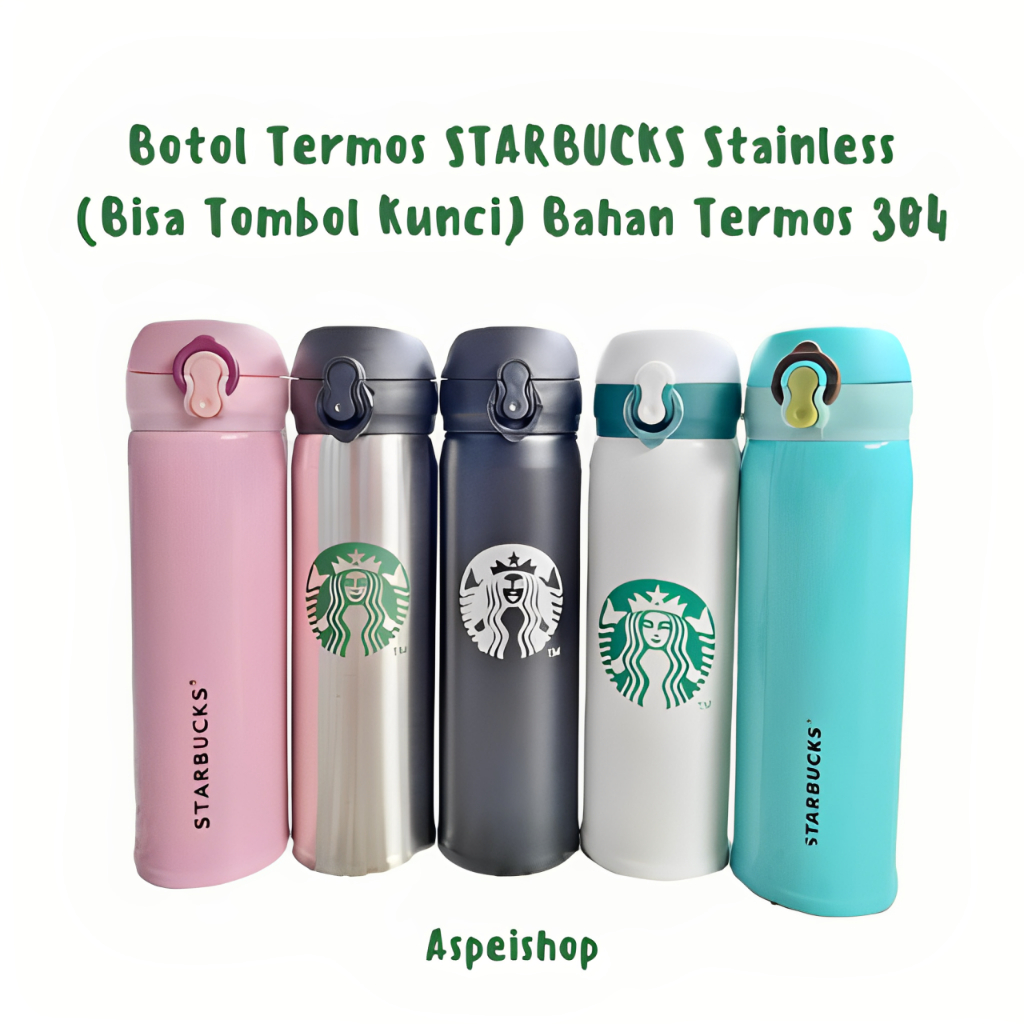 Jual Botol Termos STARBUCKS | Bahan Termos 304 | Shopee Indonesia