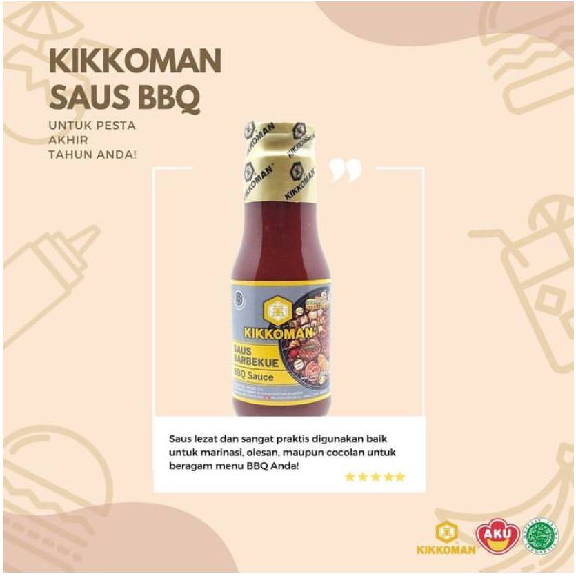 Jual Kikkoman Saus BBQ 300gr - Kikkoman Barbeque Sauce Halal - Saus BBQ ...