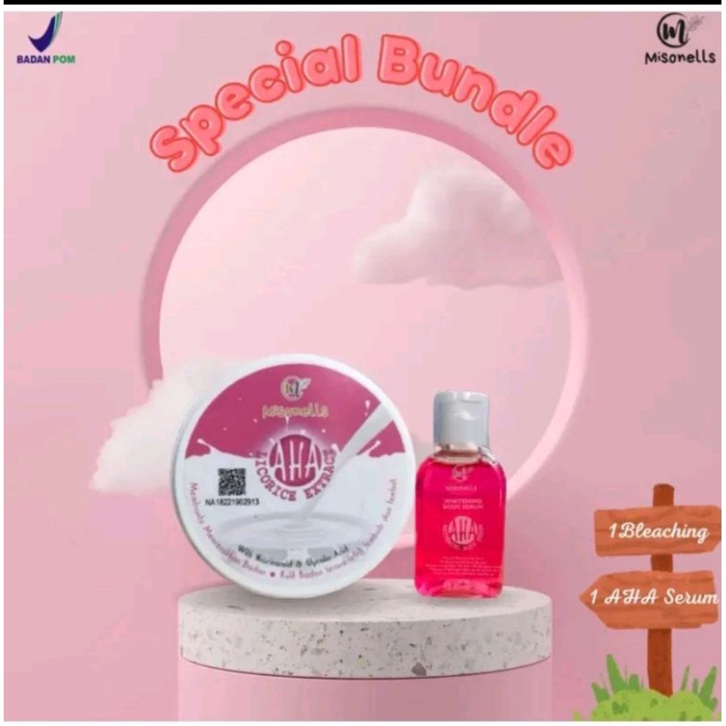 Jual MISONELLS - Bleaching Licorice Extract | AHA Whitening Body Serum ...