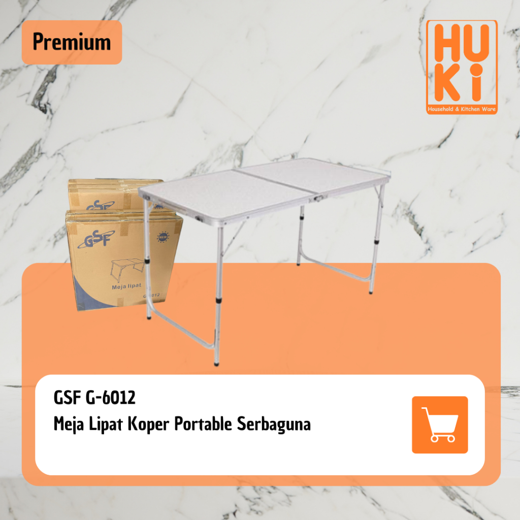 Jual Meja Lipat Koper Portable Serbaguna GSF G-6012 | Shopee Indonesia