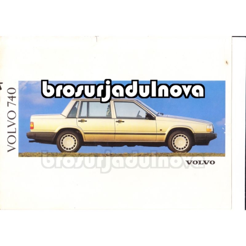 Jual [NEGO] Brosur Jadul Volvo 740 GLE tahun 1988 Leaflet berbahasa ...