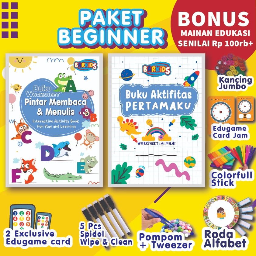 Jual Buku Aktivitas Pertamaku Activity Worksheet Book Edukasi Anak Wipe ...