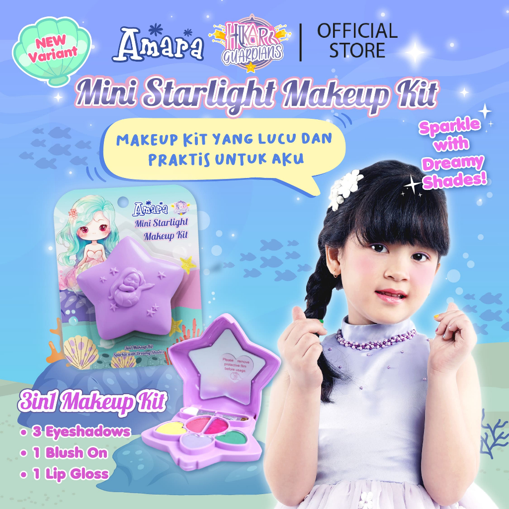 Jual Amara Mini Starlight Makeup Kit / Makeup Anak | Shopee Indonesia