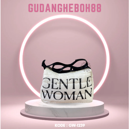 Jual GW-1239 Sling Bag Crossbody Selempang tali GTWM Puffy Medium Size ...