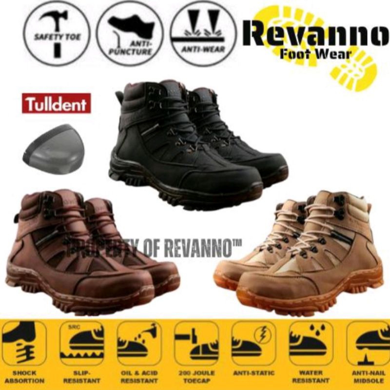 Jual Sepatu Safety Pria Boots ARMOUR Depan Pakai Ujung Besi Work Proyek ...