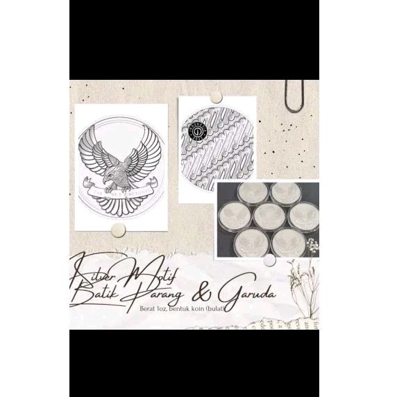 Jual Isilver Batik Elang Koin Perak 1 Oz Silver Coin | Shopee Indonesia