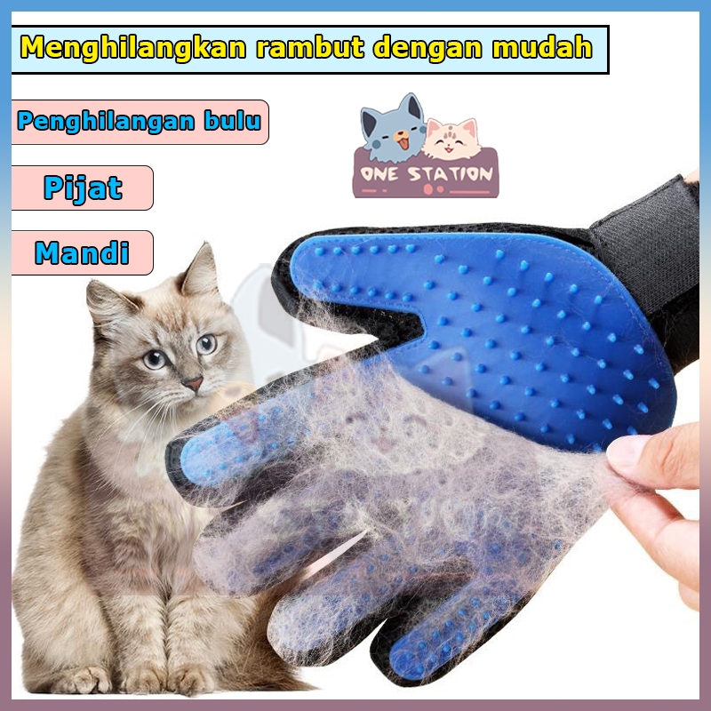 Jual Kucing Sarung Tangan Hewan Sisir Mandi Brush Sikat Sisir Pembersih ...