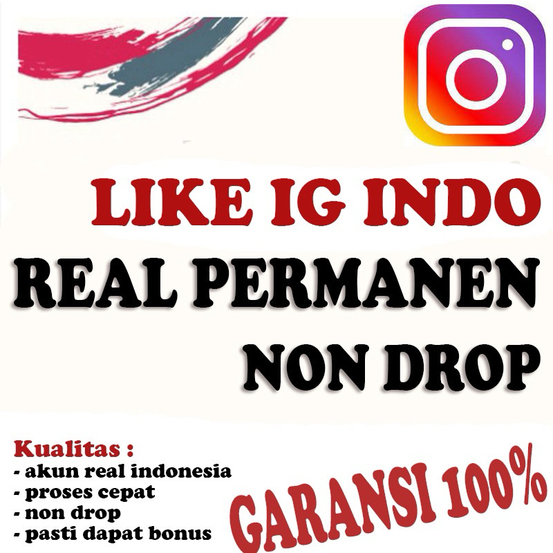 Jual Promo Likes ig indo real permanen non drop Like instagram | Shopee Indonesia