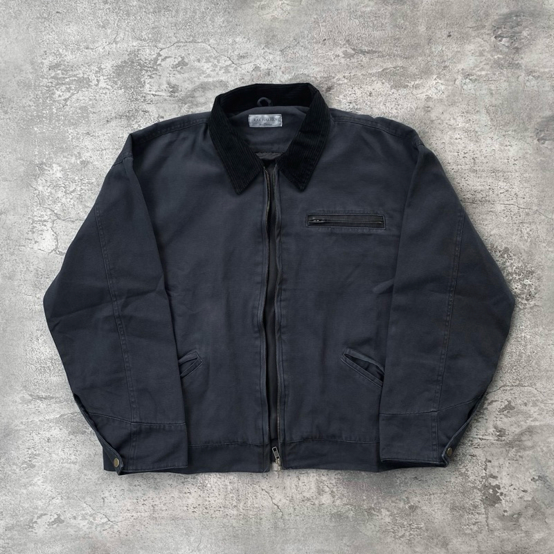 Jual RAV 009 WORK JACKET - FADE BLACK | Shopee Indonesia