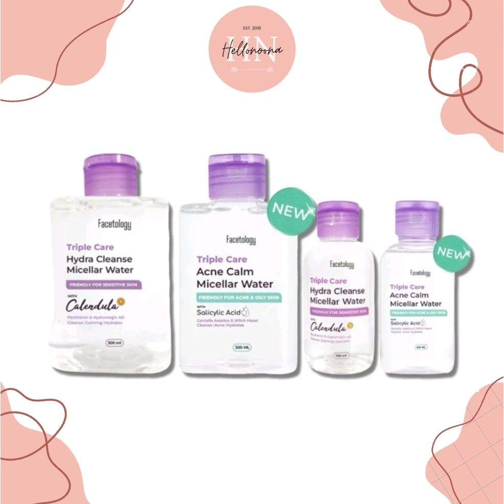 Jual FACETOLOGY - Triple Care Hydra Cleanse | Triple Care Acne Calm ...