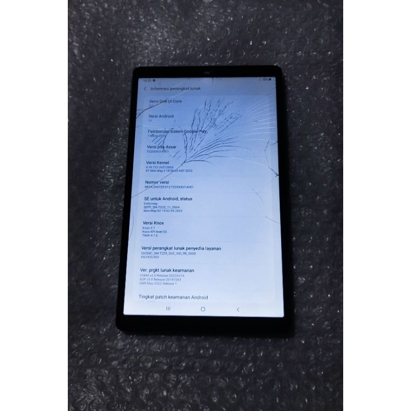 Jual Lcd touchscreen + frame SAMSUNG TAB A7 LITE T225 retak original ...