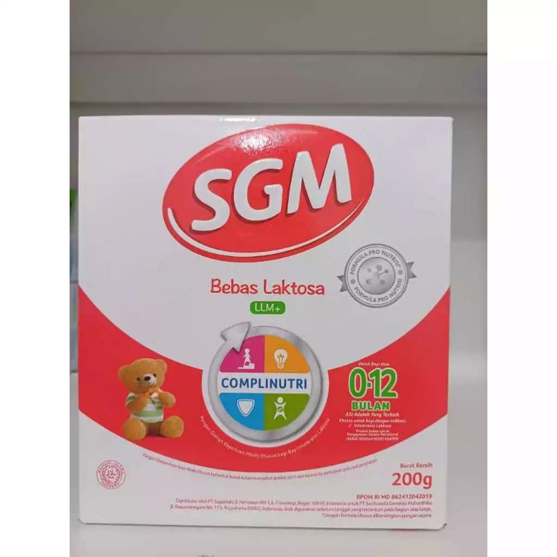 Jual SGM LLM 200gr Bebas Laktosa 0-12 Bulan (meredakan diare bayi ...
