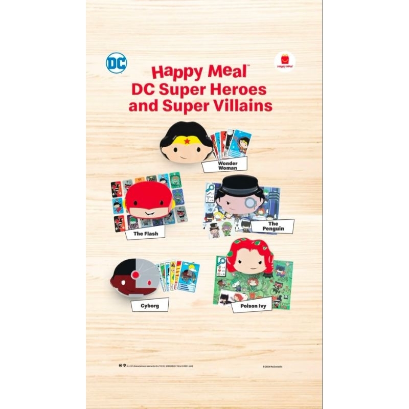 Jual Mainan Happy Meal McDonald's DC Super Heroes and Super Villains ...