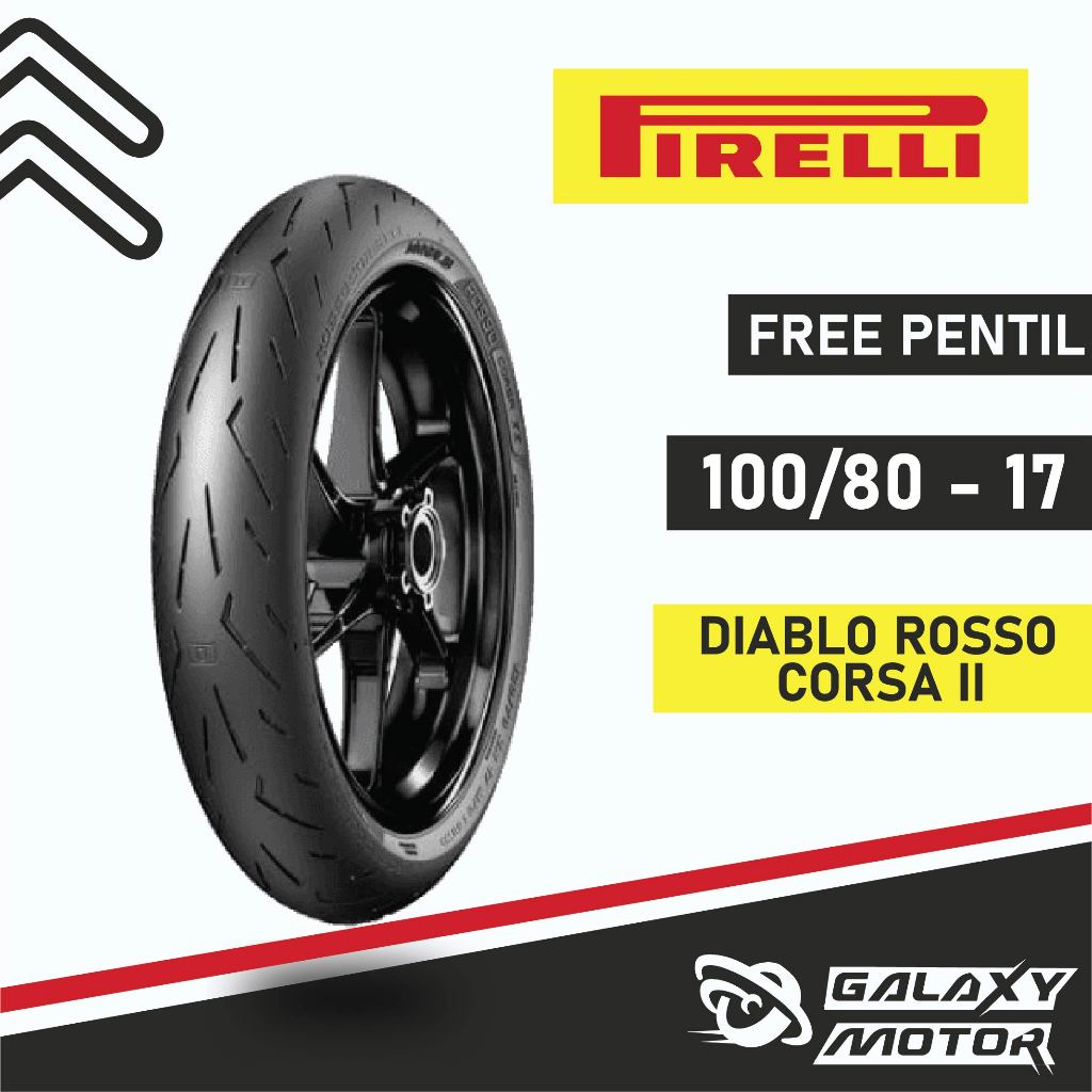 Jual Ban Pirelli Diablo Rosso Corsa II 2 uk 90/80-17,100/80 - 17,110/70 - 17 ( Soft compund ...