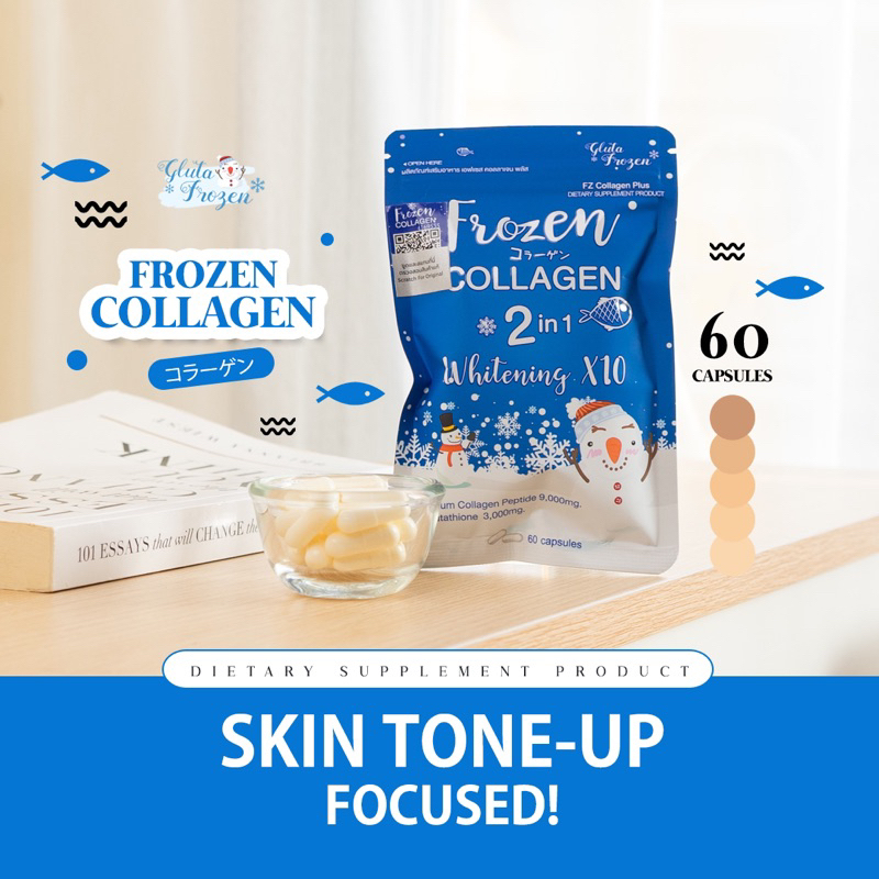 Jual [NEW 2025] FROZEN COLLAGEN PLUS NEW PACK WITH STICKER BARCODE ...