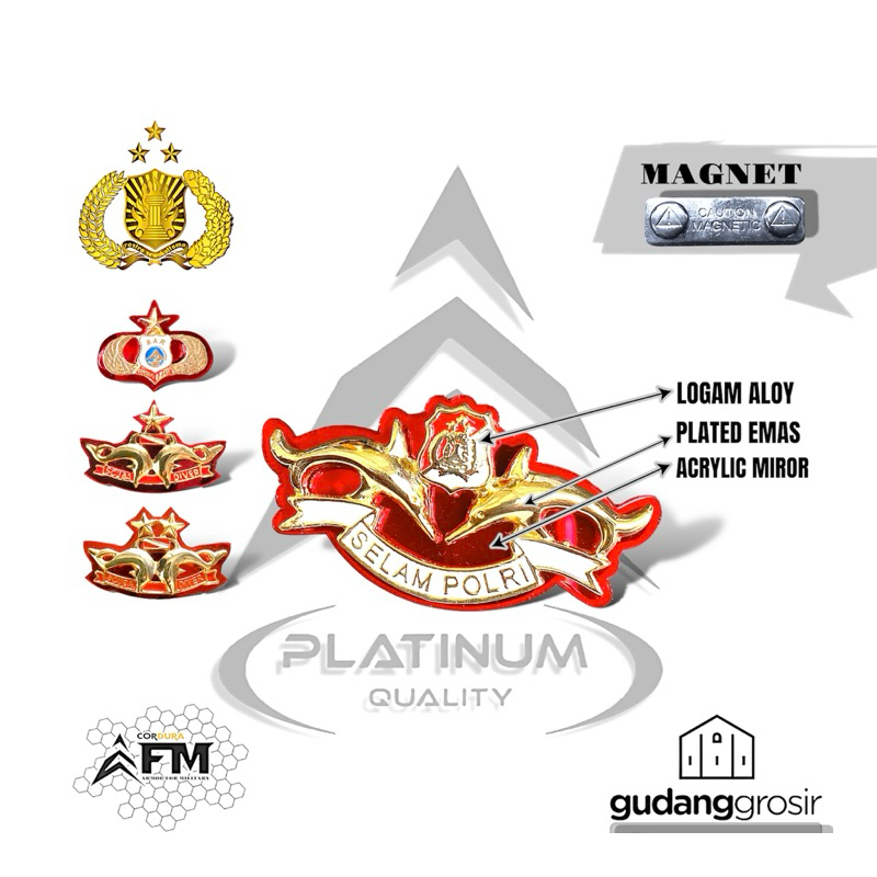 Jual PIN MAGNET | Pin SELAM POLRI | Pin SCUBA DIVER | Pin SAR | Shopee ...