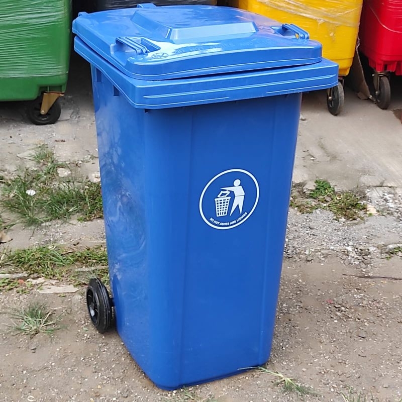 Jual TEMPAT SAMPAH BESAR/TONG SAMPAH BESAR/BAK SAMPAH BESAR 120 LITER RODA PLASTIK HDPE | Shopee ...