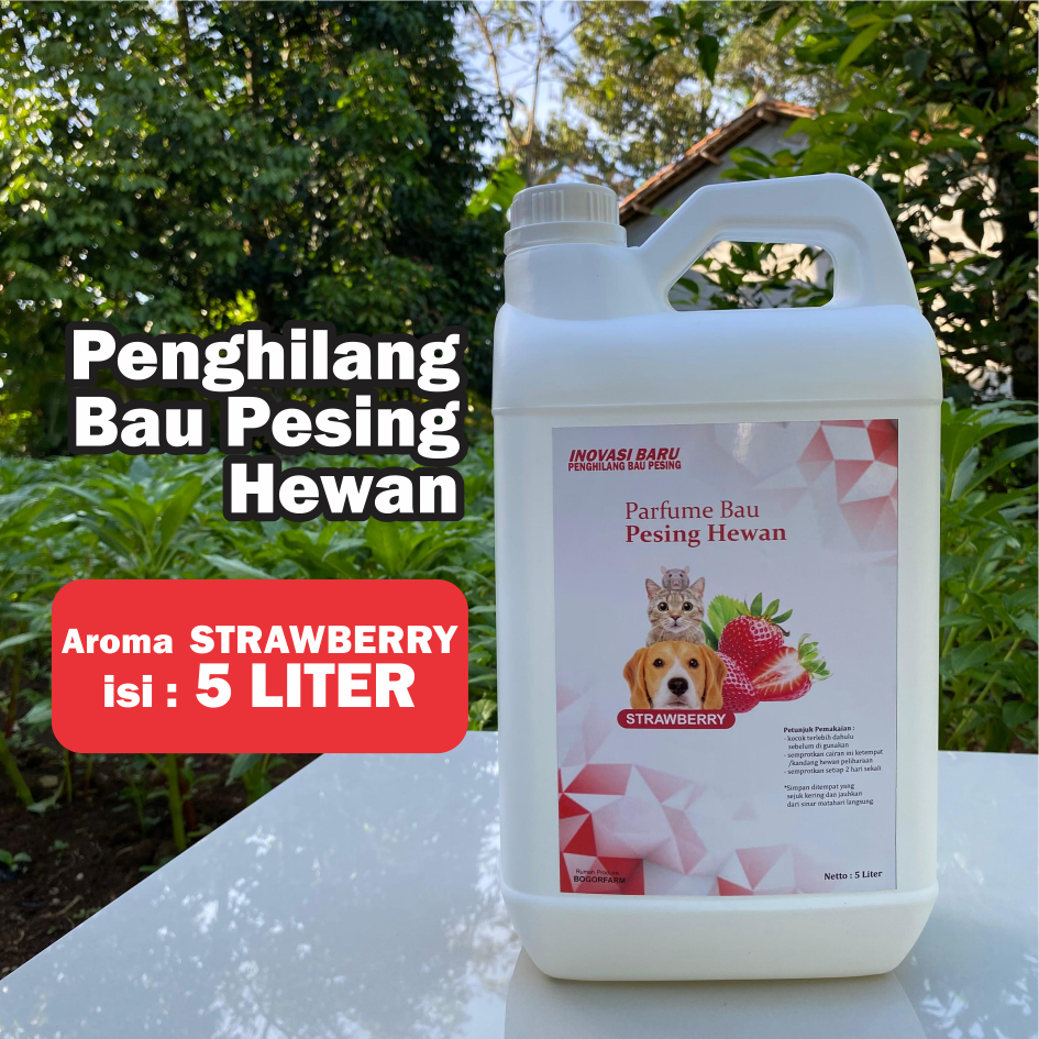 Jual SPRAY PENGHILANG BAU PESING HEWAN AROMA STRAWBERRY 5 Liter ...