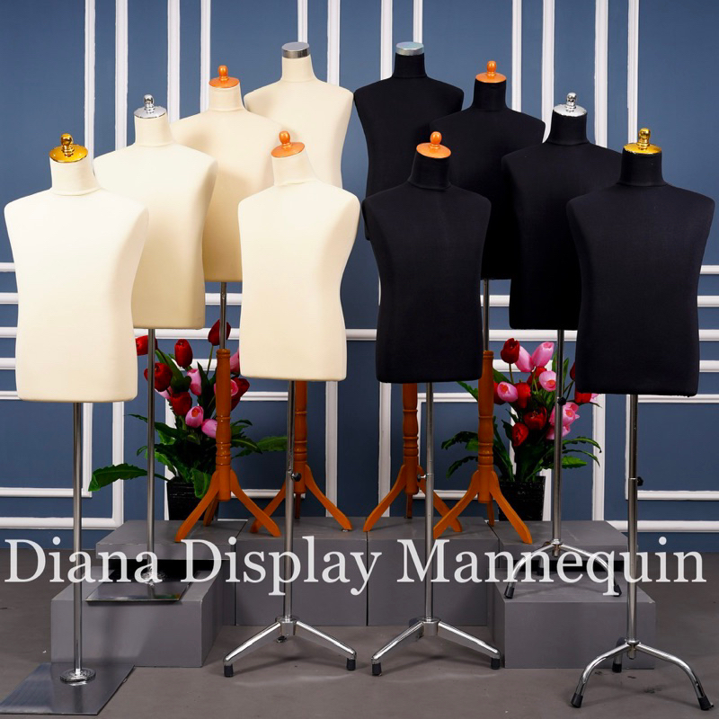 Jual MANEKIN DM PRIA DEWASA PLASTIK LAPIS BUSA + KAKI KAYU / BESI ...