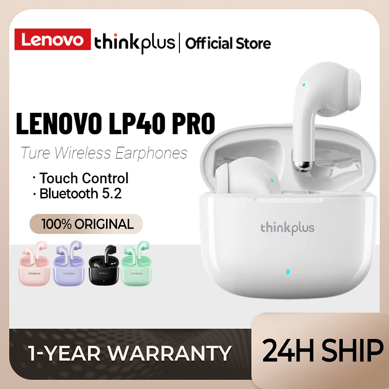 Jual Lenovo Thinkplus LP40 PRO TWS Wireless Headset Original Bluetooth 5.1 Headphone True ...