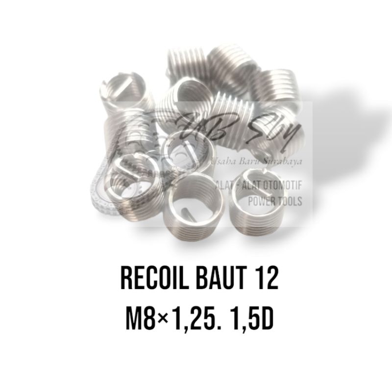 Jual Mata Recoil Baut 12 M8x1.25 1,5D | Shopee Indonesia