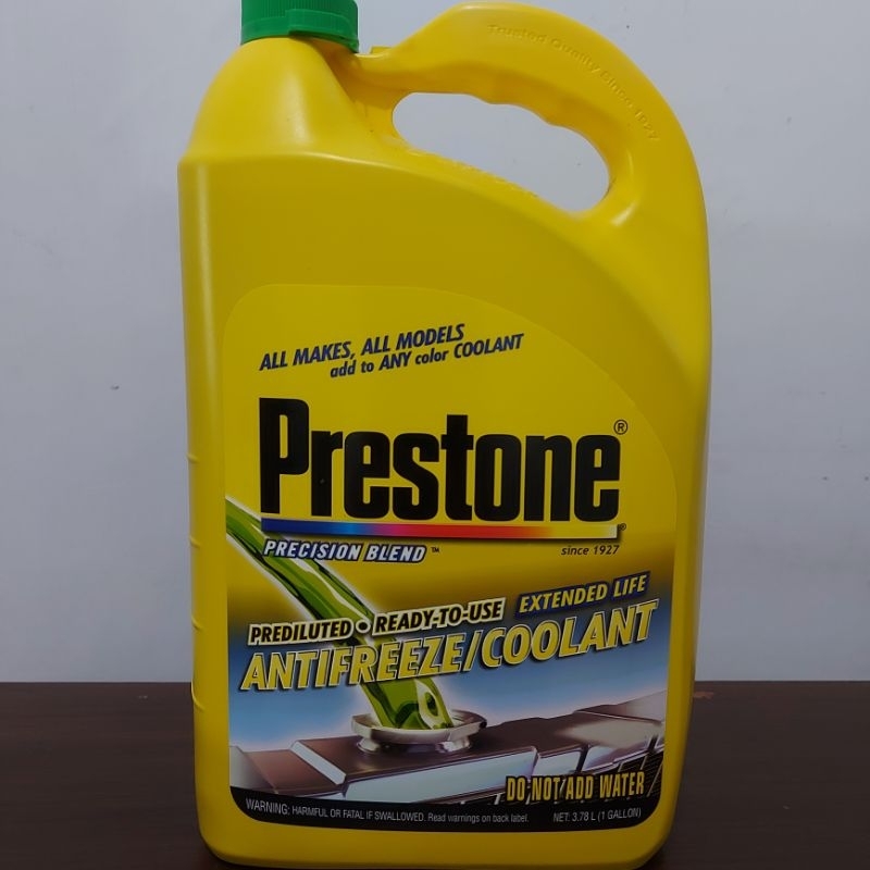 Jual Air Radiator Prestone Kuning Anti Freeze Coolant 3.78L 1 Gallon ...