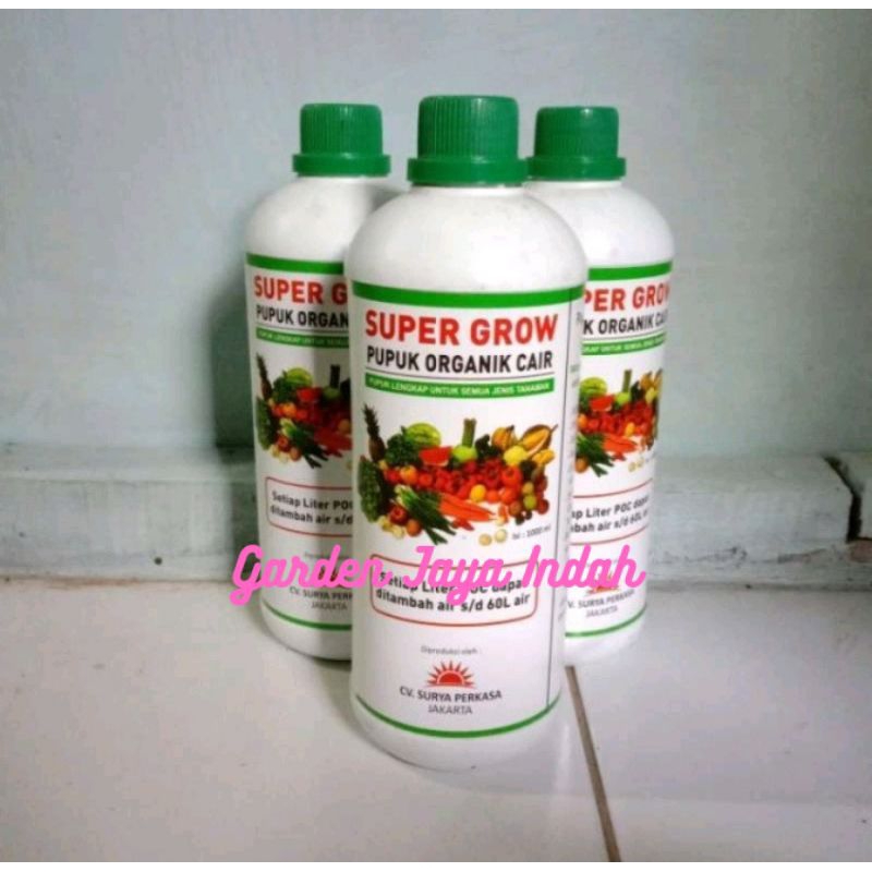 Jual Super Grow Cair - Super Grow Pupuk Cair 1 Liter | Shopee Indonesia