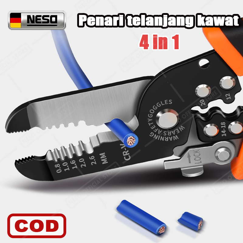 Jual NESO Tang Kupas Potong Kabel BISA COD 6 Inch 7 Inch Pemotong Wire ...