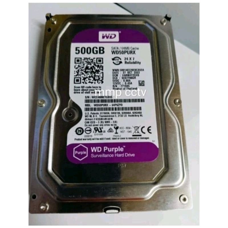 Jual hardisk hdd sata 500gb wd 500gb hardisik dvr cctv | Shopee Indonesia