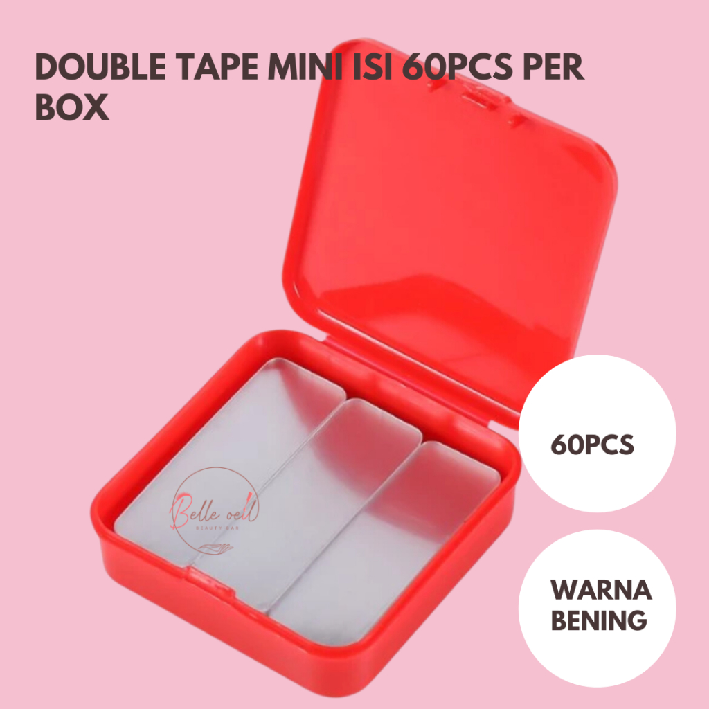Jual DOUBLE TAPE MINI ISI 60PCS PER BOX / NANO TAPE BENING SERBAGUNA ...