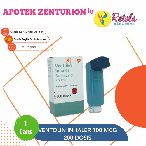 Jual VENTOLIN INHALER 100 MCG 200 DOSIS | Shopee Indonesia