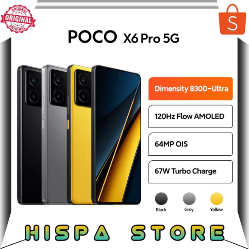 Jual Poco x6 pro 5G 12/512GB Garansi resmi - New BNIB - Masih segel | Shopee Indonesia