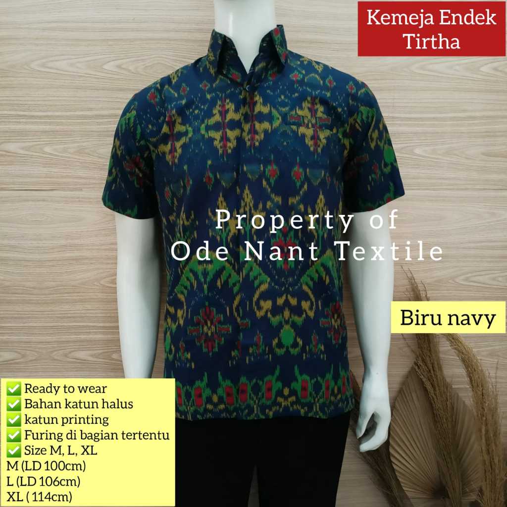 Jual KEMEJA ENDEK PRINT GRINGSING NATHA JUMBO 120CM READY TO WEAR ...