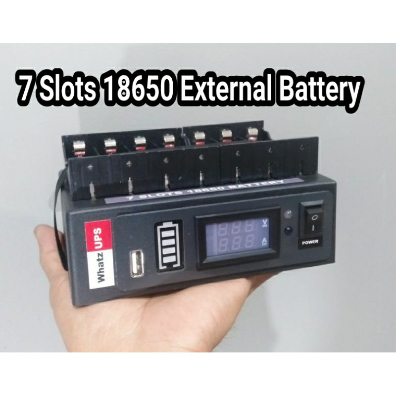 Jual UPS Mini Combo DC 12 volt USB 5 volt dengan SLOT BATTERY 18650 ...