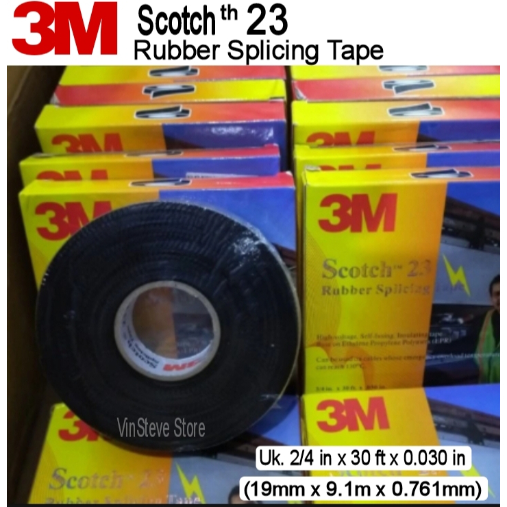 Jual Isolasi Listrik 3M Scotch 23 Rubber Splicing Tape (Original ...