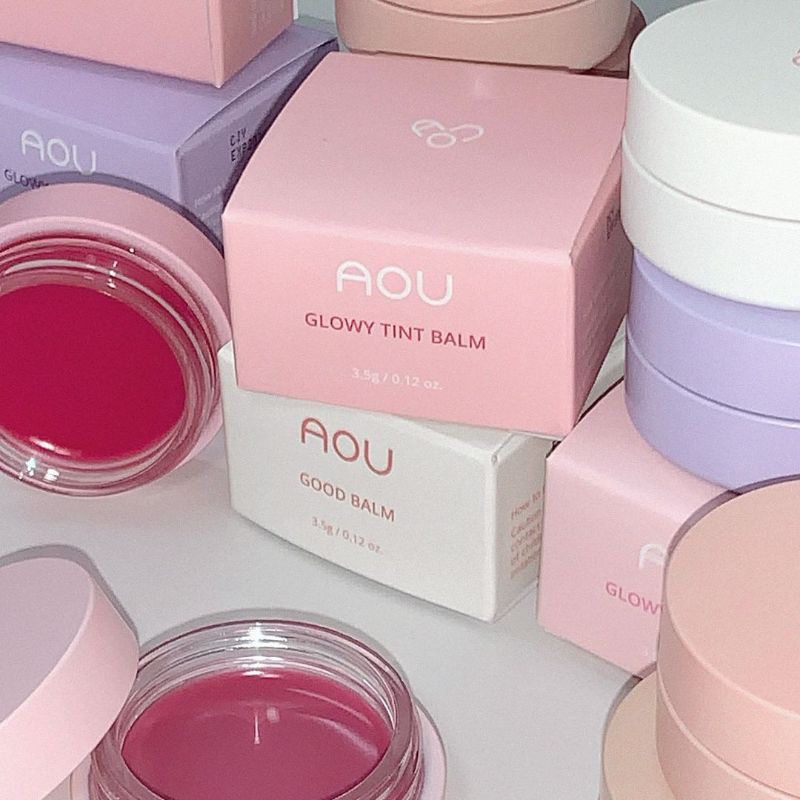 Jual AOU Glowy Tint Balm / AOU Floofy Matte Balm / Blending Lip Pencil ...