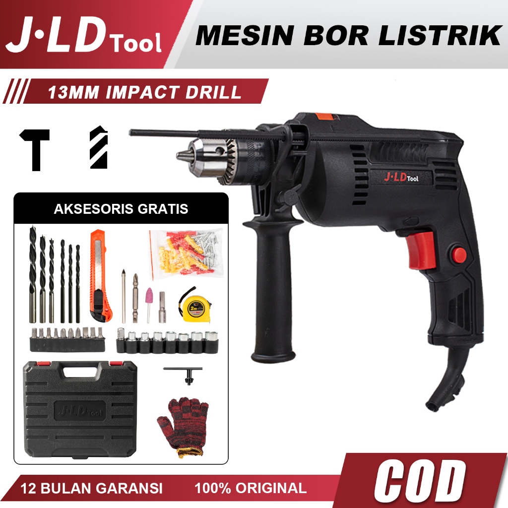 Jual JLD 580W Mesin Bor Impact Tembok Beton Listrik Electric Drill ...