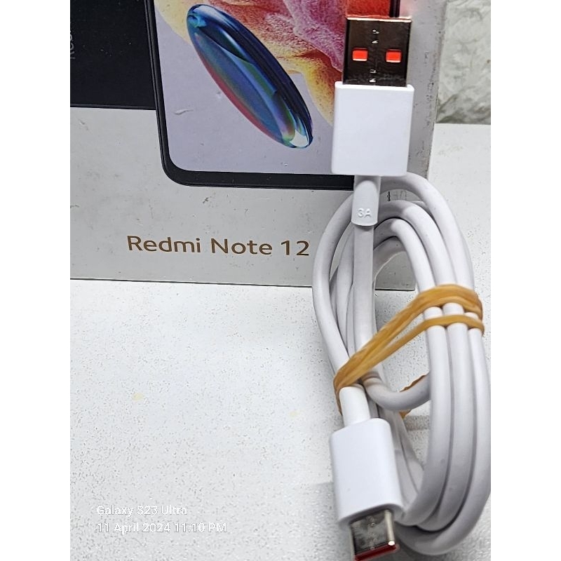 Jual KABEL DATA REDMI NOTE 12 TIPE C 33WATT 3A ASLI 1000% GARANSI ...