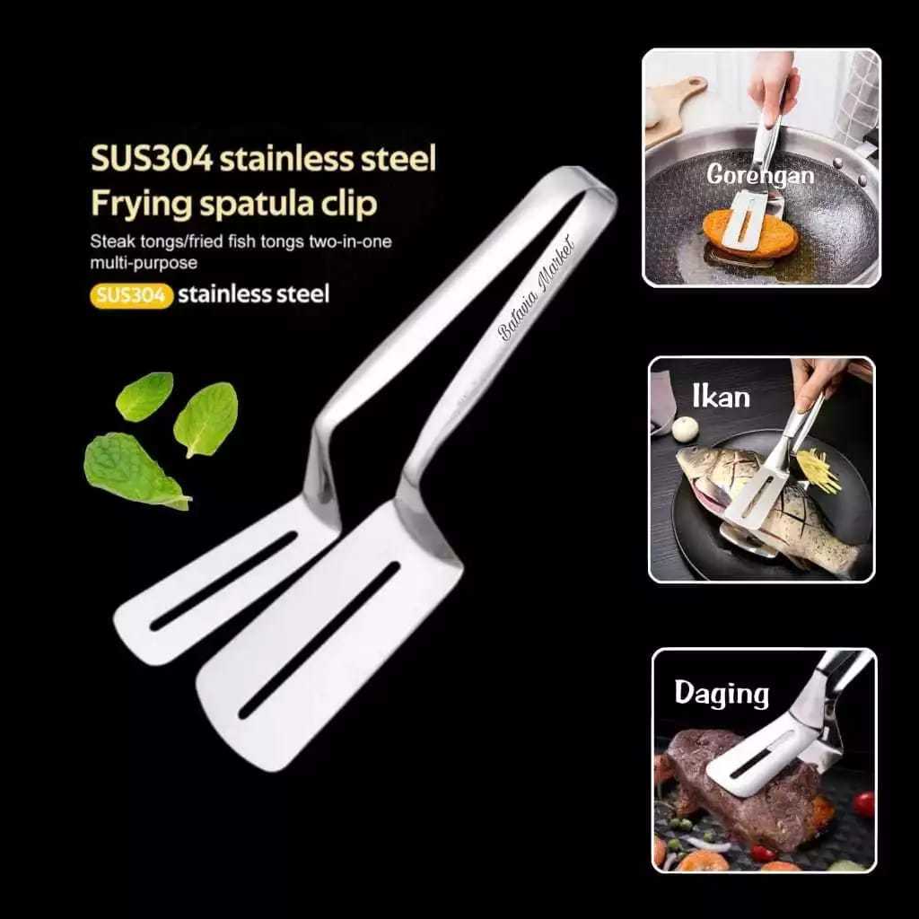 Jual Klip Penjepit Daging Barbekyu Stainless Steel / Jepitan Steak BBQ ...