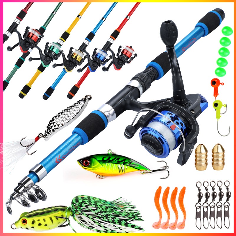 Jual Sougayilang Set pancing fiber glass Joran pancing murah 1.8m dan ...