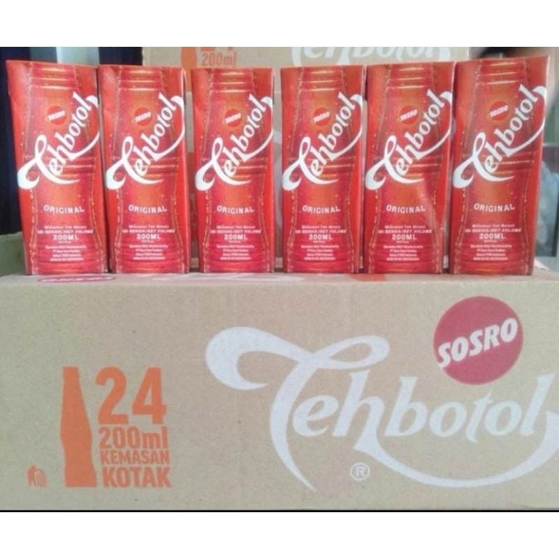 Jual TEH SOSRO KOTAK 200ML ISI 24 || TEH SOSRO || MINUMAN TEH ...
