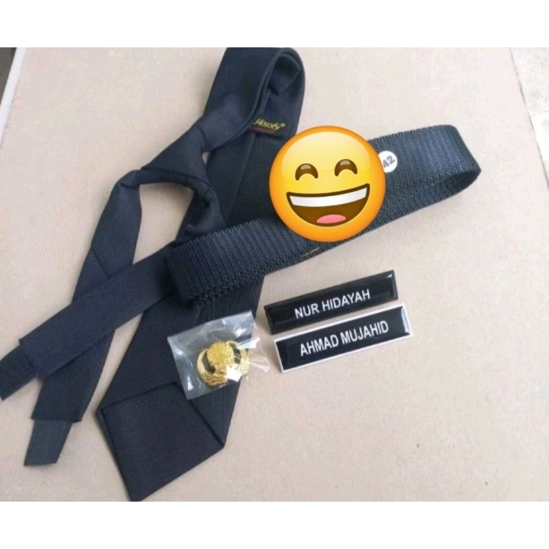 Jual NAME TAG +DASI HITAM+PIN KORPRI(TANPA SABUK) *#PAAKET HEMAT *# ...