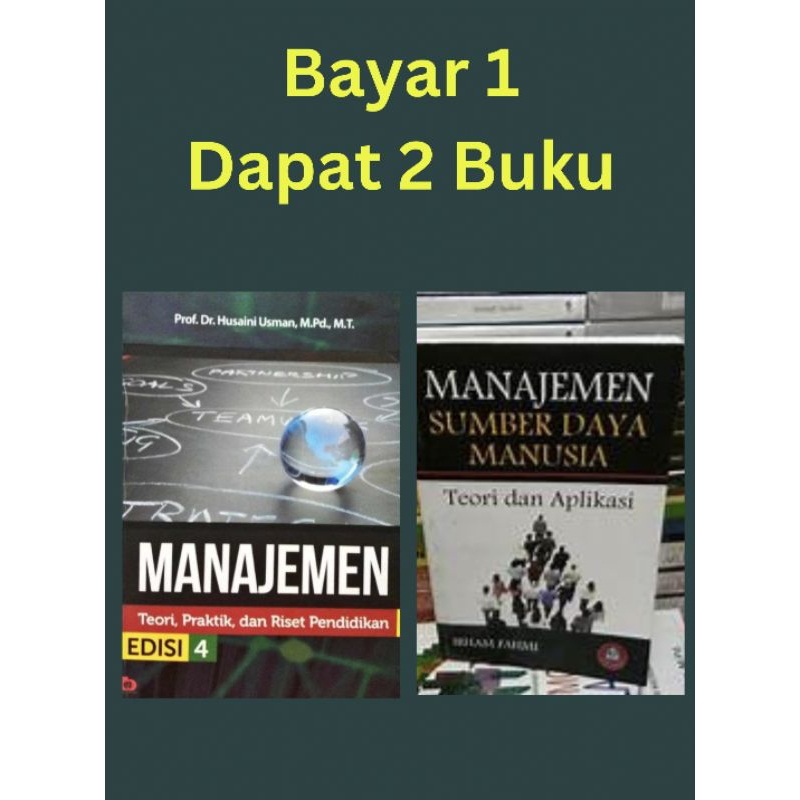 Jual Manajemen Ed 4: Teori, Praktik, dan Riset Pendidikan + Buku Manajemen sumber daya manusia ...