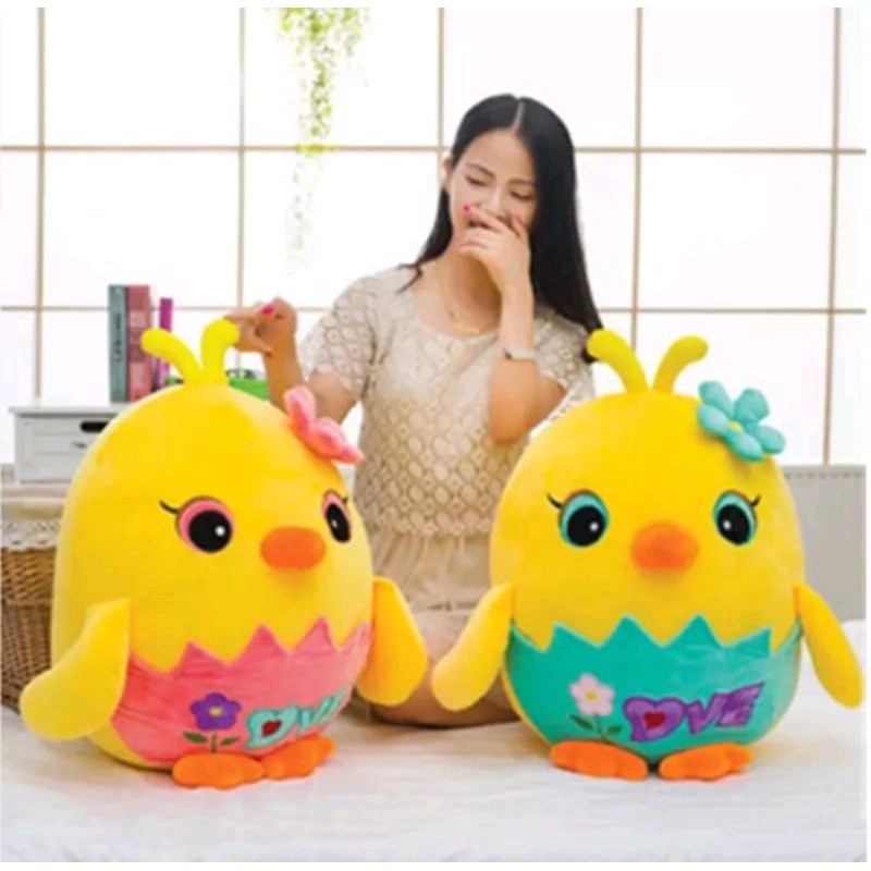 Jual Boneka Bebek TELUR Love/BONEKA TELUR AYAM Super Lembut Full Dakron ...