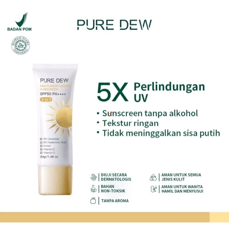 Jual PURE DEW UV SUNSCREEN SPF50PA++++ | Shopee Indonesia