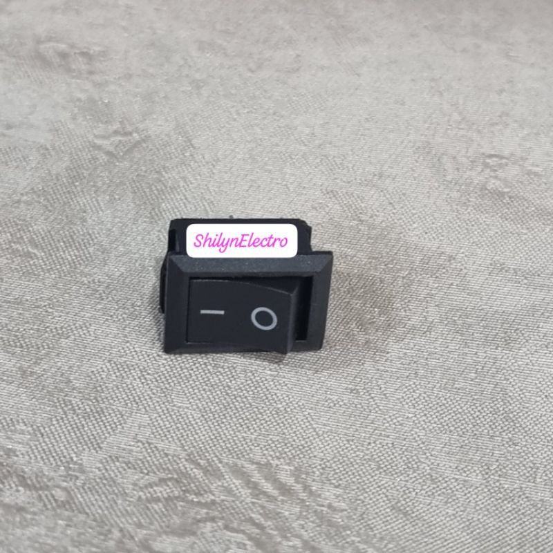 Jual SAKLAR 2P ON OFF HITAM DISPENSER SWIT 2PIN SWITCH 2 PIN 1.9x1.2CM ...
